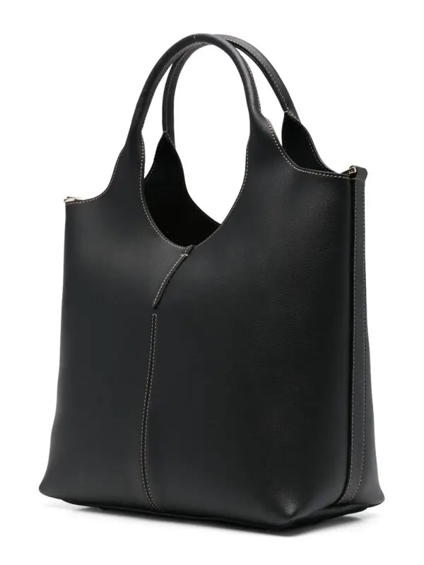 TOD'S Calfskin Tote Bag - Black