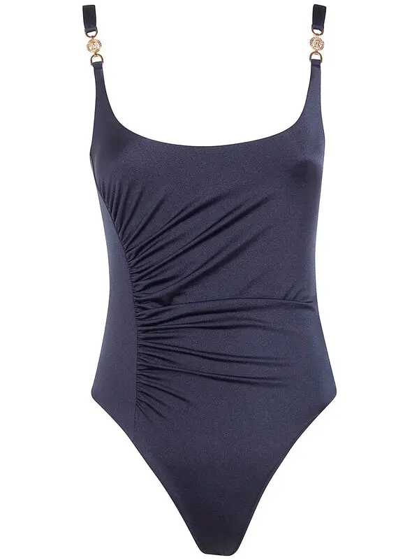Versace One-piece Swimsuit With Embellished Straps