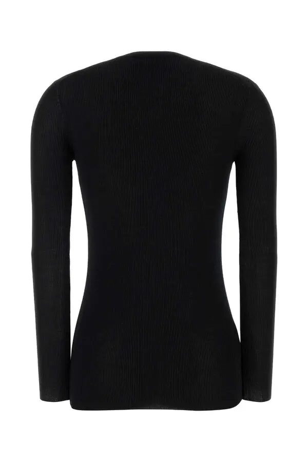 Prada Ribbed Wool Cardigan