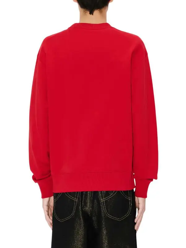 Kenzo Embroidered Boke Flower Cotton Sweatshirt - Red