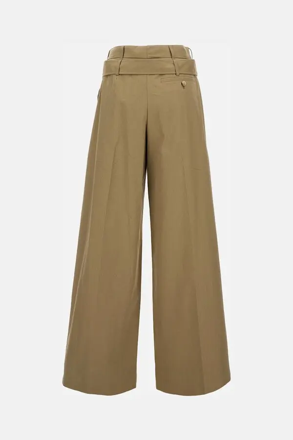 Simone Rocha Pleated Trousers With Belt Loops