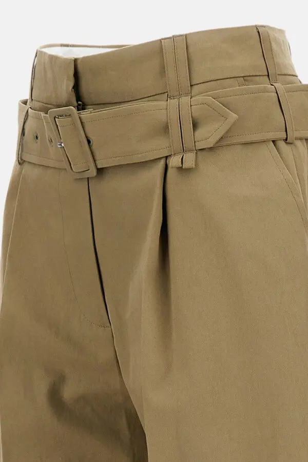 Simone Rocha Pleated Trousers With Belt Loops