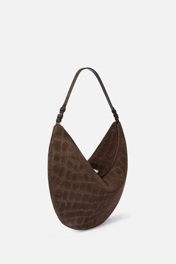 Jacquemus Le Calisso Rond Croc Effect Handheld Bag - Multicolor