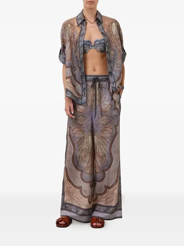Zimmermann Wanderlust Relaxed Silk Pants