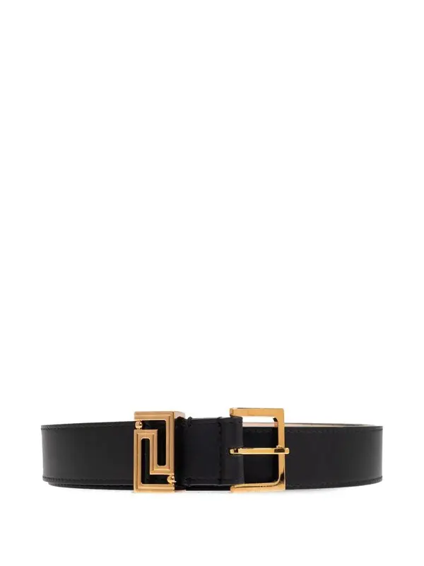 Versace Calf Leather Belt - Black