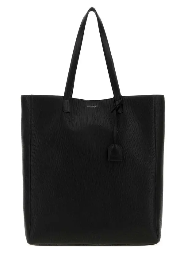 Saint Laurent Leather Bold Shopping Bag - Black