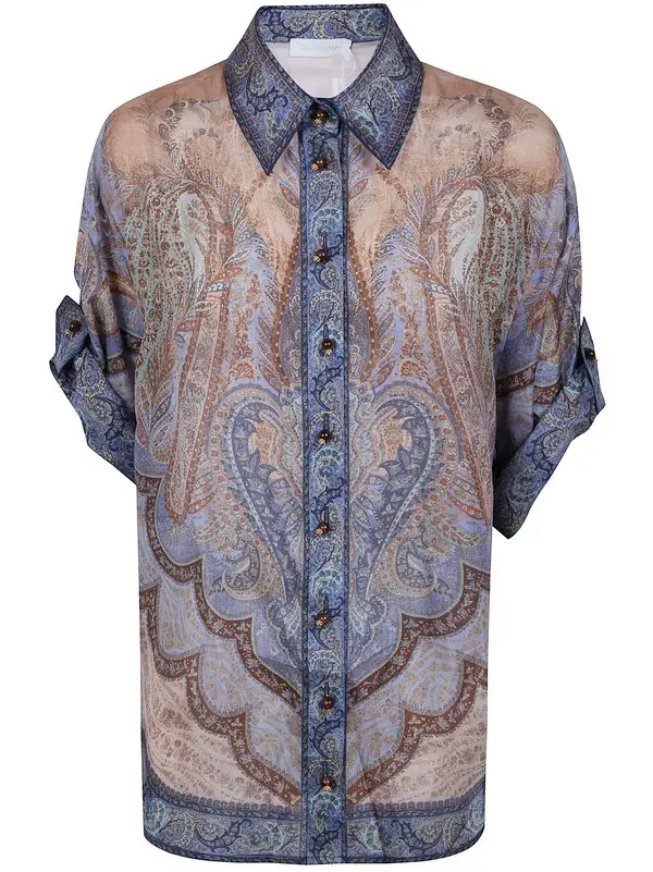 Zimmermann Wanderlust Short Sleeve Shirt
