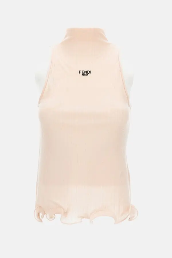 Fendi Roma Ribbed Tank Top - Multicolor