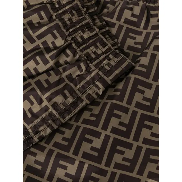 Fendi Swim Shorts With Zucca Monogram