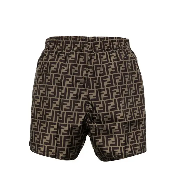 Fendi Swim Shorts With Zucca Monogram