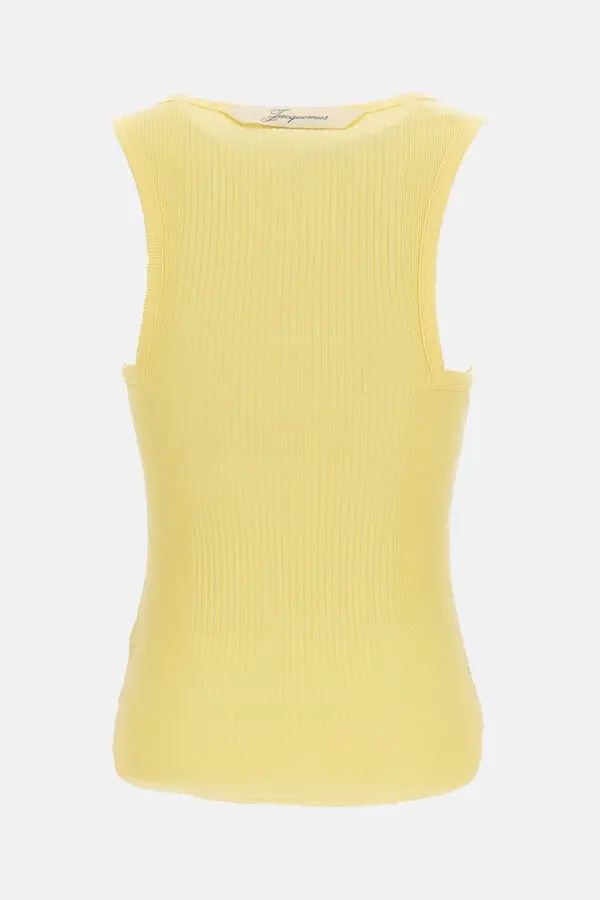 Jacquemus Le Marcel Rond Carré Ribbed Tank Top