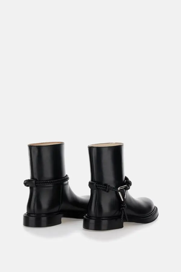Bottega Veneta Braided Leather Ankle Boots - Multicolor