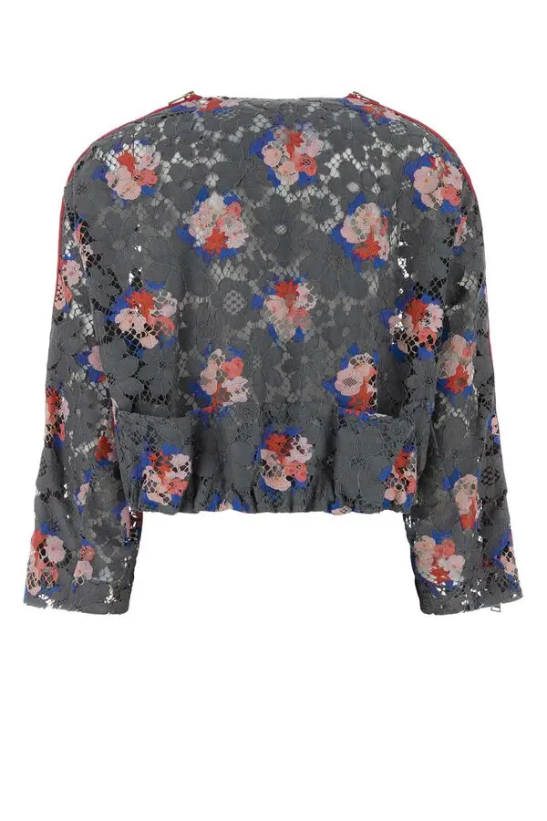 Fendi Printed Lace Blazer
