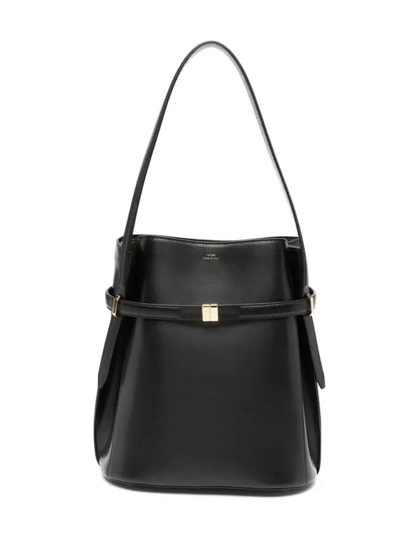 TOTEME Belted Leather Bucket Bag - Multicolor