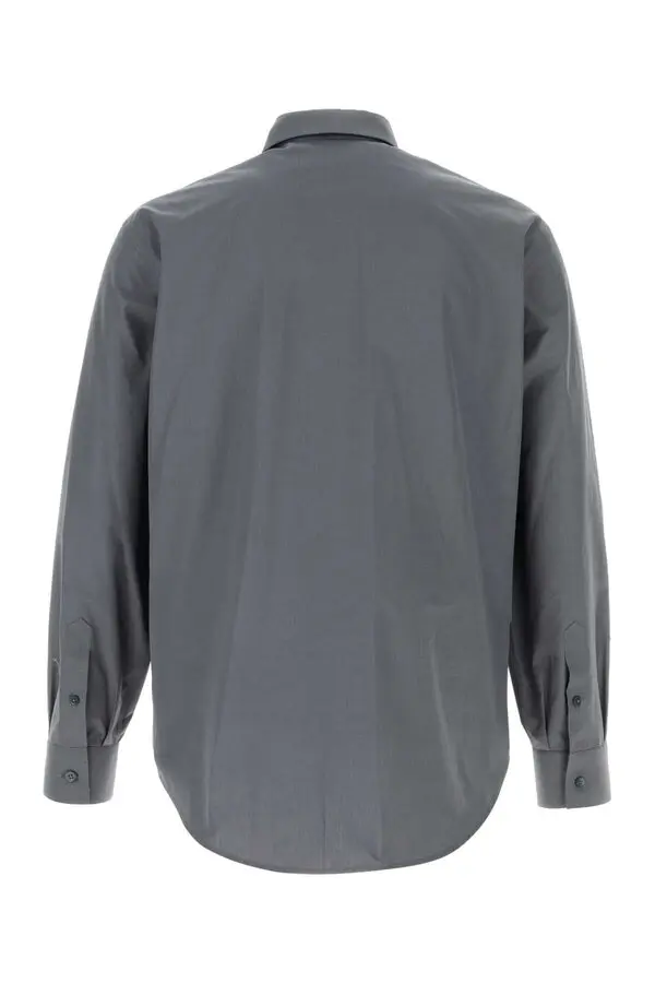 Fendi Dark Grey Poplin Shirt