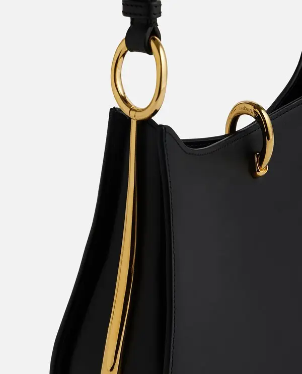Rabanne Leather Shoulder Bag With Gold Details