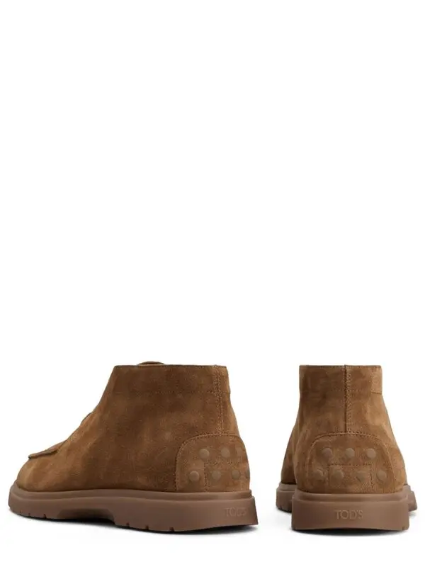 TOD'S Polacchino In Pelle Scamosciata - Brown