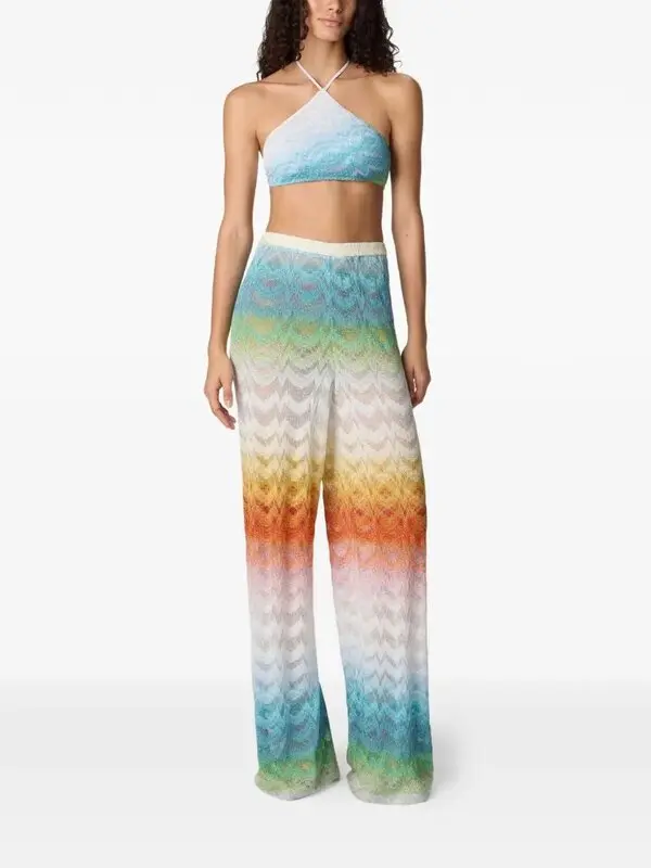 Missoni Viscose Patterned Pants - Multicolor