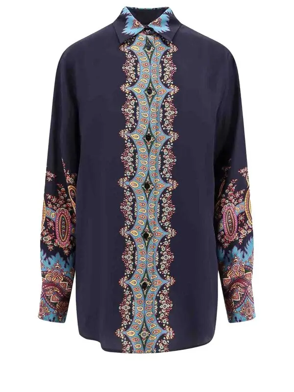 Etro Printed Silk Shirt