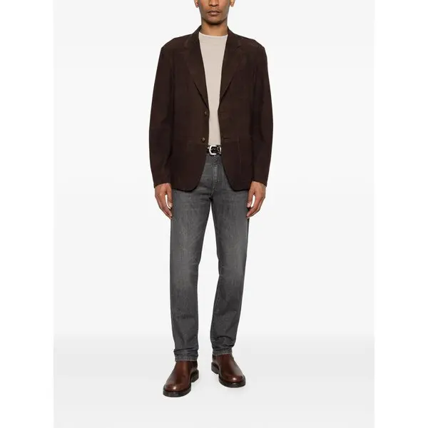 Zegna Grey Denim Slim-fit Jeans