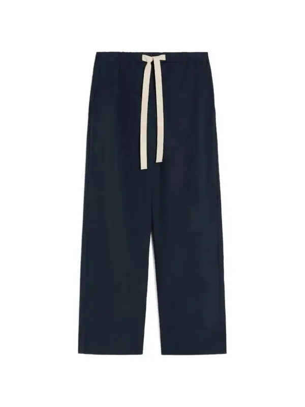 Max Mara Cotton Wide Leg Pants - Multicolor