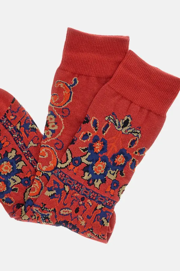 Sacai Floral Print Ankle Socks