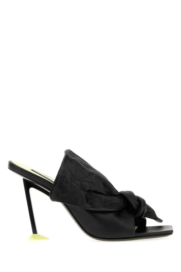 Givenchy Leather Boudoir Mules - Black