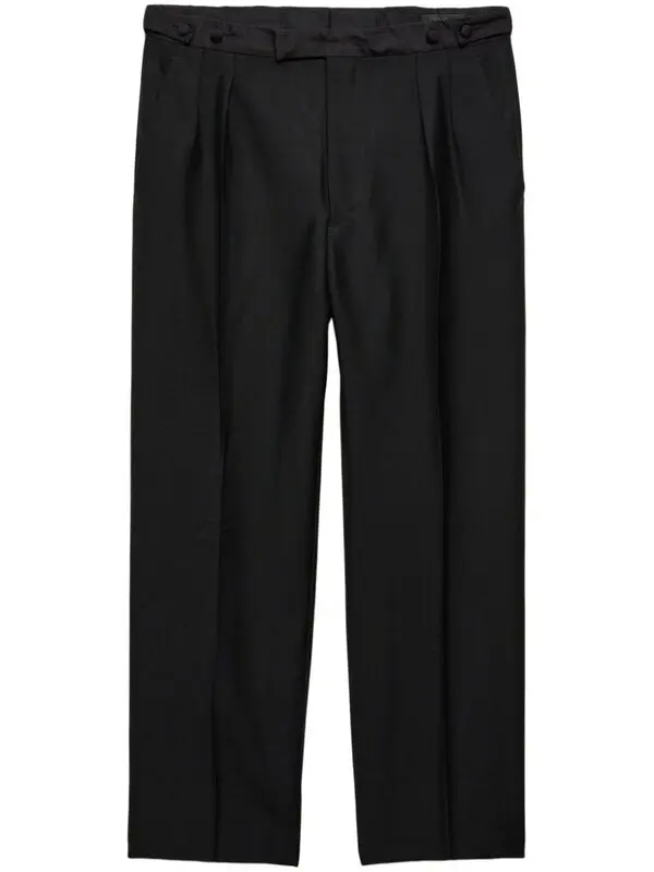 Prada Wool And Mohair Tailored Pants