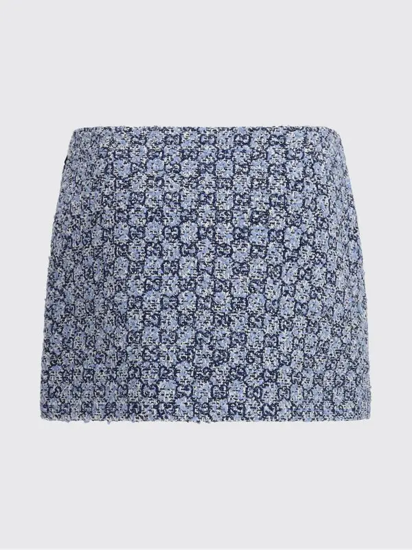 Gucci Tweed Skirt - Blue