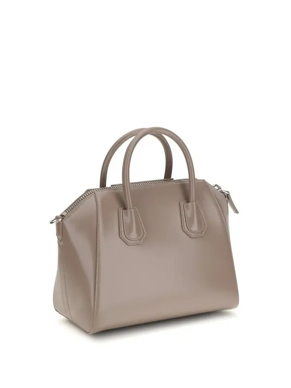 Givenchy Antigona Small Leather Box Handbag - Gray