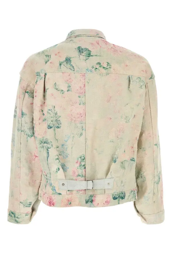 Junya Watanabe Embroidered Floral Canvas Jacket - Multicolor