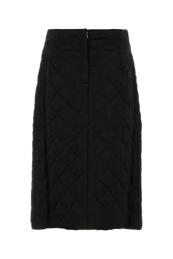JIL SANDER Quilted Viscose Skirt