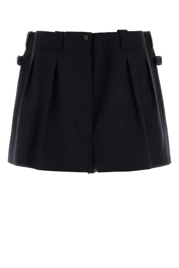 Prada Virgin Wool Shorts - Blue