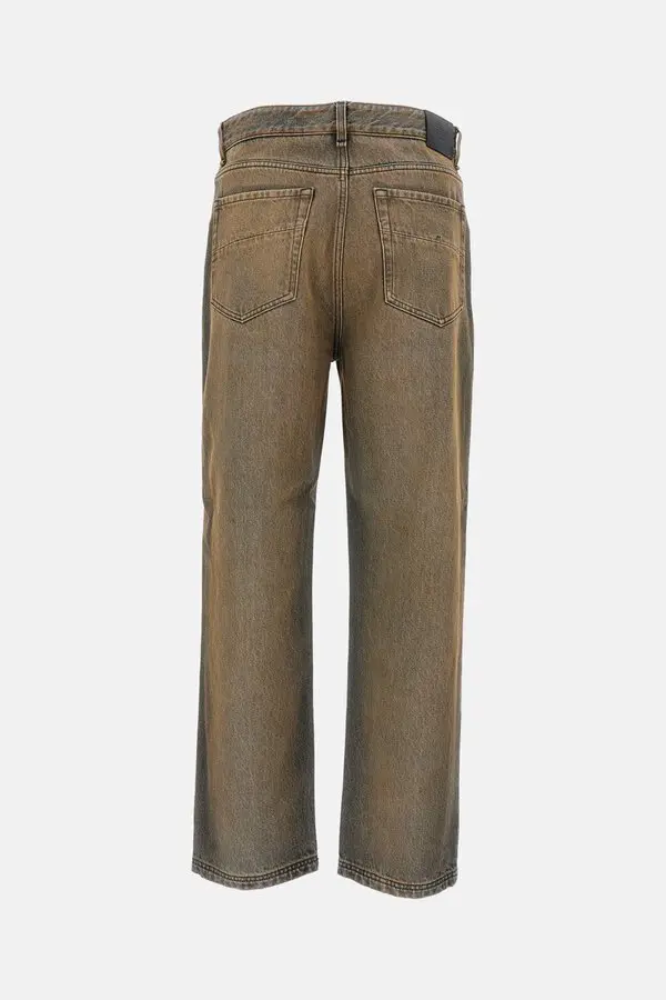 Fendi Cotton Trousers With Washed Effect
