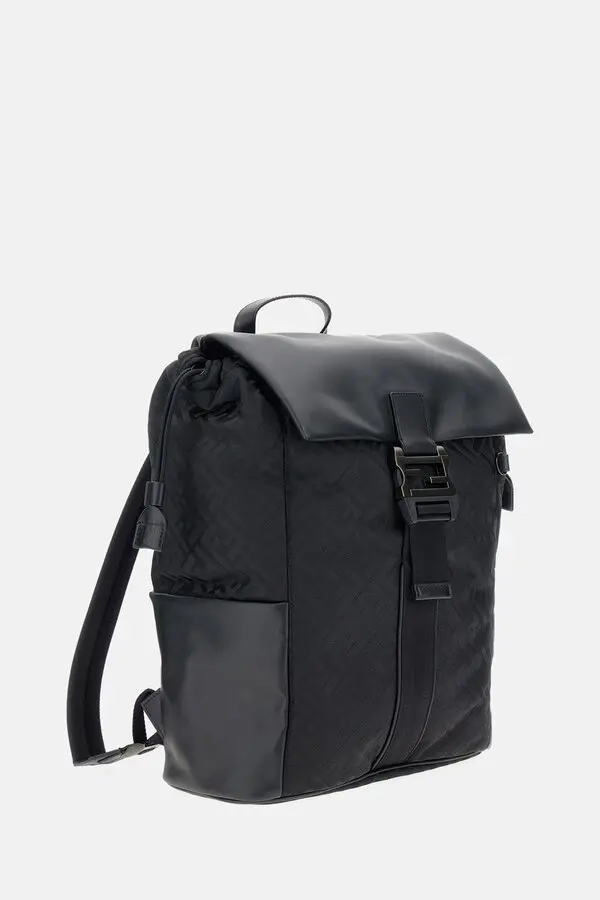 Fendi Flux Backpack In Padded Ff Nylon