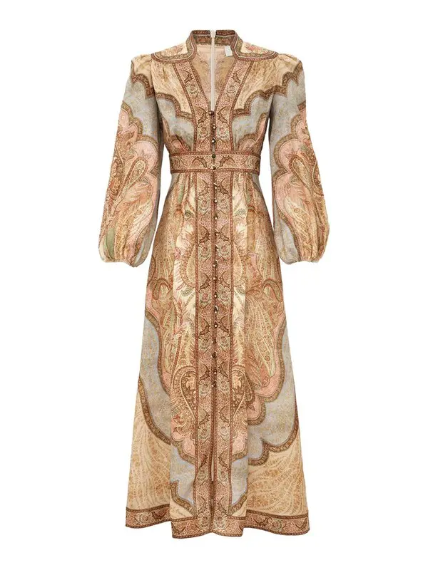Zimmermann Wanderlust Midi Dress - Multicolor