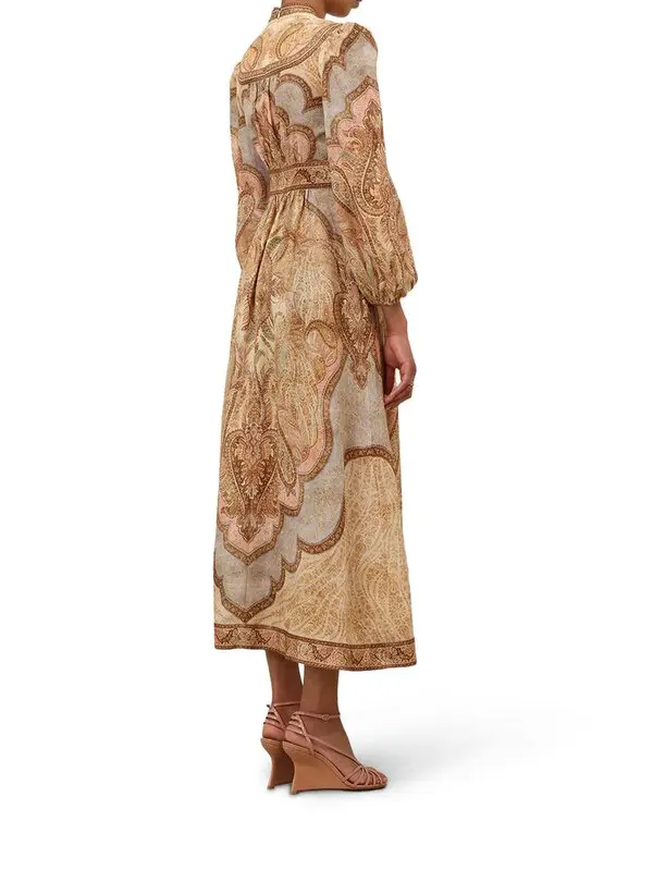 Zimmermann Wanderlust Midi Dress - Multicolor
