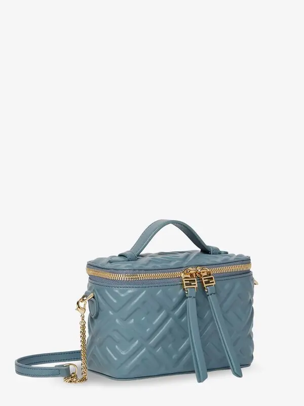 Fendi Vanity Leather Crossbody Bag With Ff Motif - Multicolor