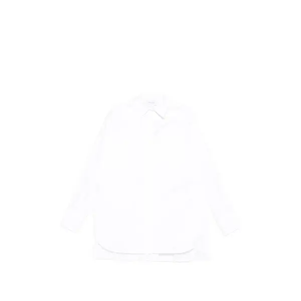 Sportmax Cotton Blend Ruffled Shirt - White
