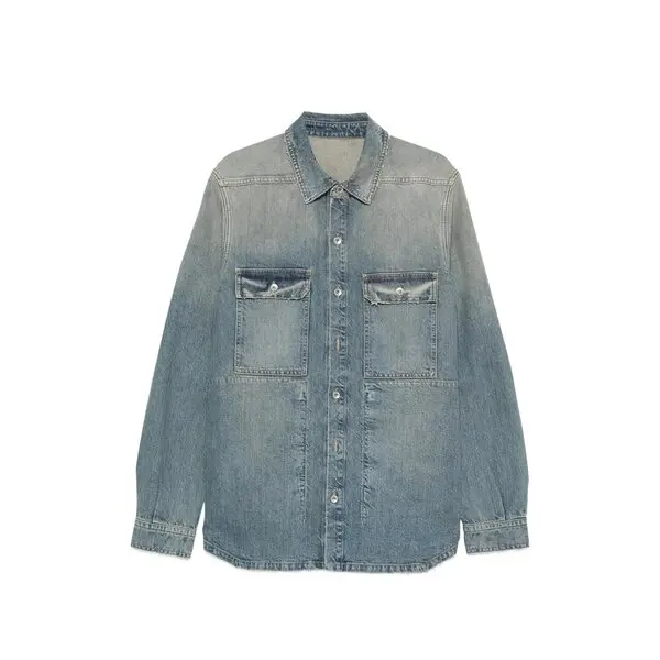 Rick Owens Washed Indigo Denim Jacket