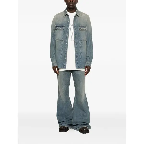 Rick Owens Washed Indigo Denim Jacket