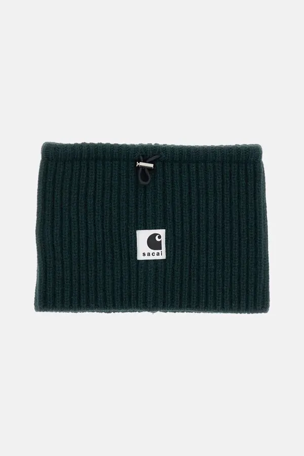 Sacai X Carhartt Wip Wool-blend Neck Warmer - Multicolor
