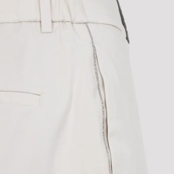 Peserico Stretch Cotton Straight Leg Trousers - Multicolor