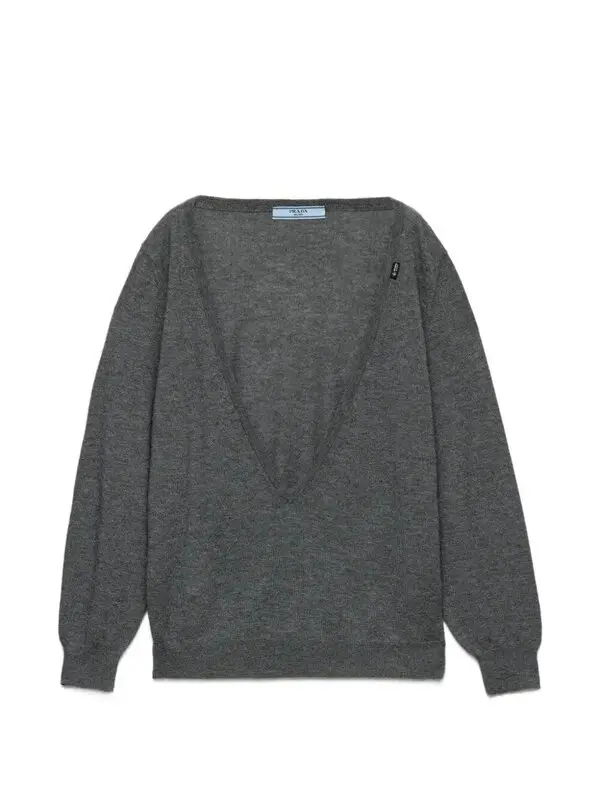 Prada Cashmere V-neck Sweater