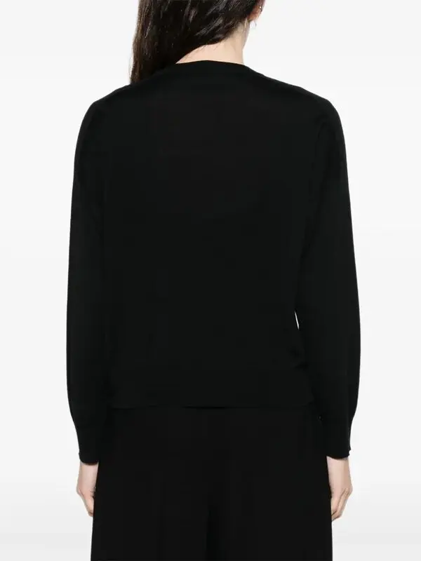 Peserico V-neck Sweater With Zip Pocket