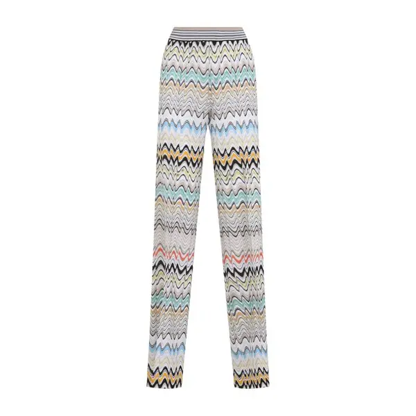 Missoni Zigzag Knit Viscose Pants - Multicolor