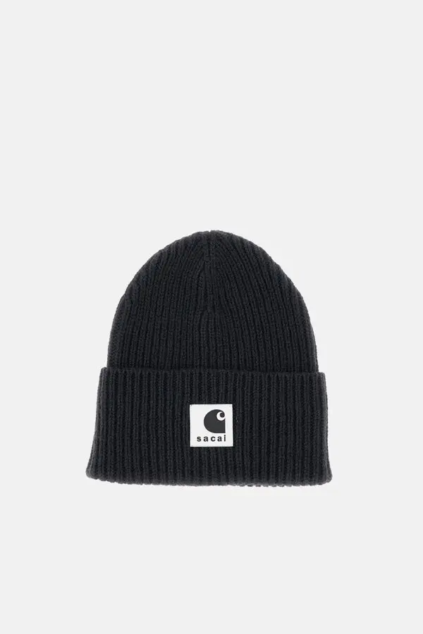 Sacai Carhartt Wip Wool-blend Beanie - Multicolor