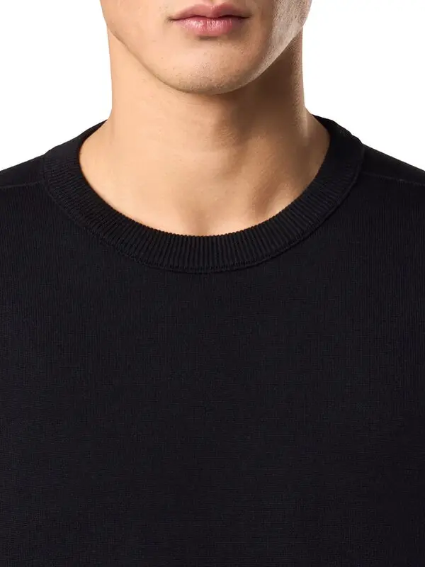 Stone Island Crew Neck Sweater With Badge - Multicolor