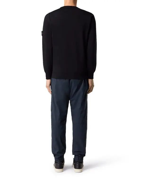 Stone Island Crew Neck Sweater With Badge - Multicolor