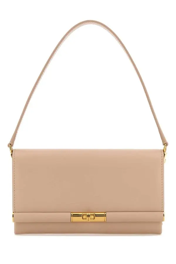 Dolce & Gabbana Powder Leather Marlene Clutch